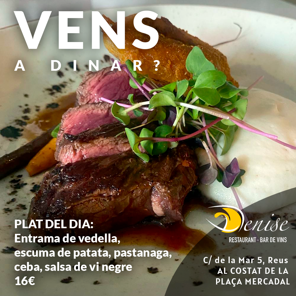 Menú diario, Menú fin de semana en Restaurant Denis Reus