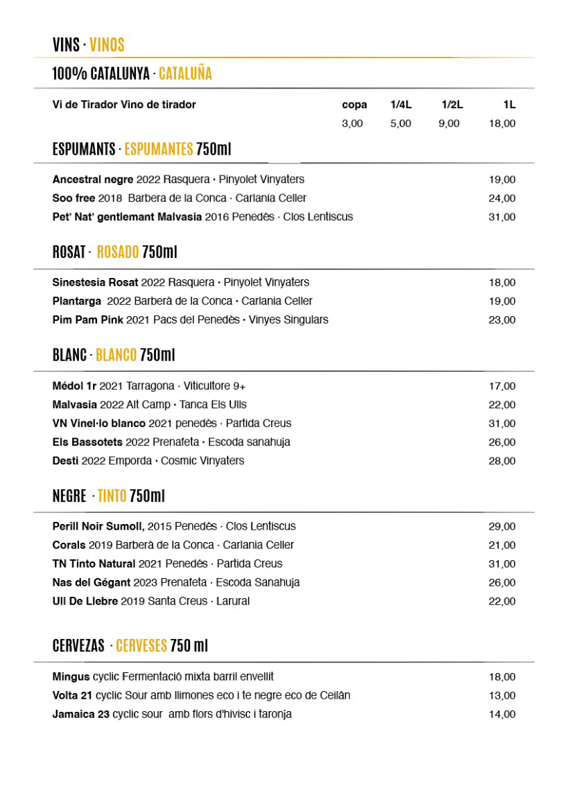 Menú diario, Menú fin de semana en Restaurant Denis Reus